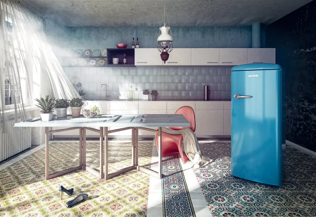 Elegantní retro lednice s mrazákem I Kuchyně Gorenje